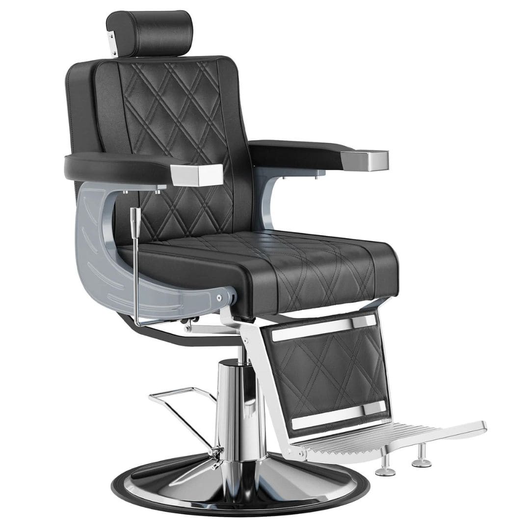 OmySalon Vintage Barber Chairs for Barbershop Heavy Duty Professional ...